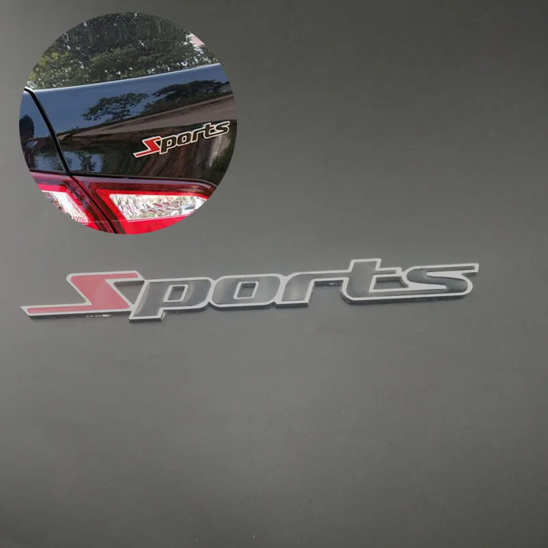 Sport Version Of The Metal Car Labeling Sports Word letter 3D Chrome ...