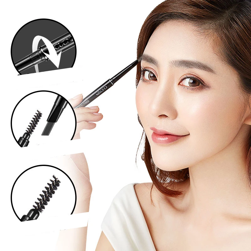 1pcs Double Headed Eye Brow Pen Waterproof Long Lasting Natural Eyebrow