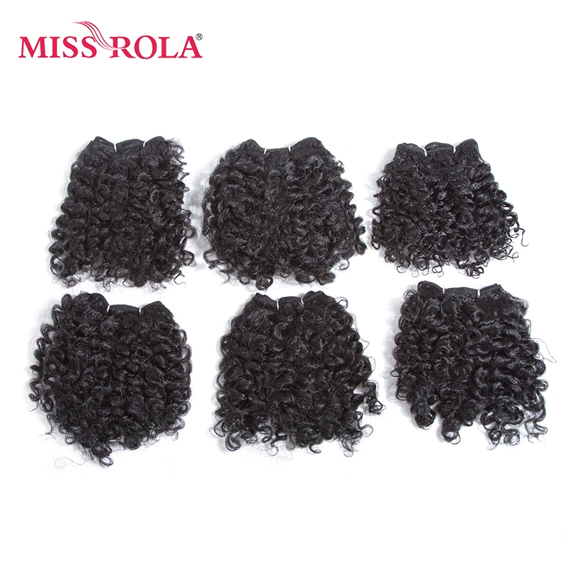 Miss Rola Synthetic Hair Weave For Women 100% Kanekalon Firber 1b Color ...