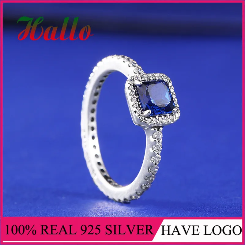 2017 New Timeless Elegance, True Blue Crystal & Clear CZ Ring Fine ...
