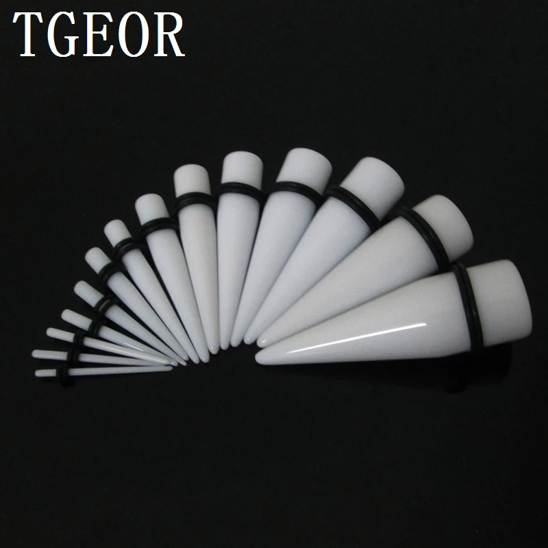 Expansor de oreja para piercing, 14 calibres, acrílico, oferta, venta ...