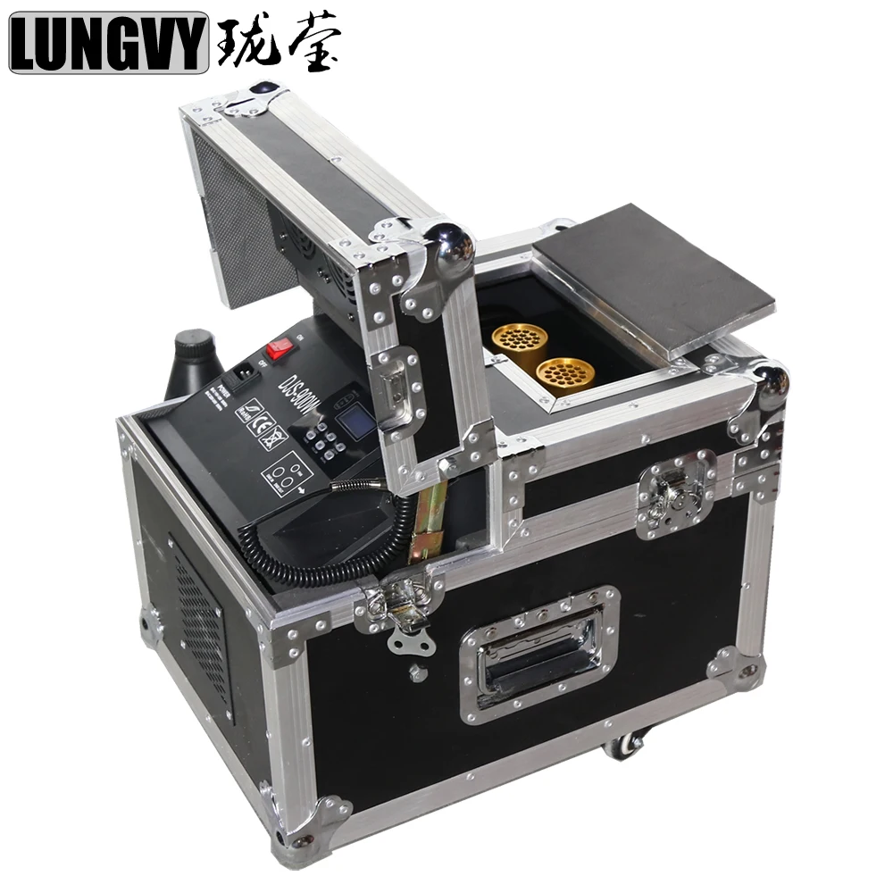 Free Shipping 2019 New 900w Double Heads Dual Hazer Haze Fog Machine ...