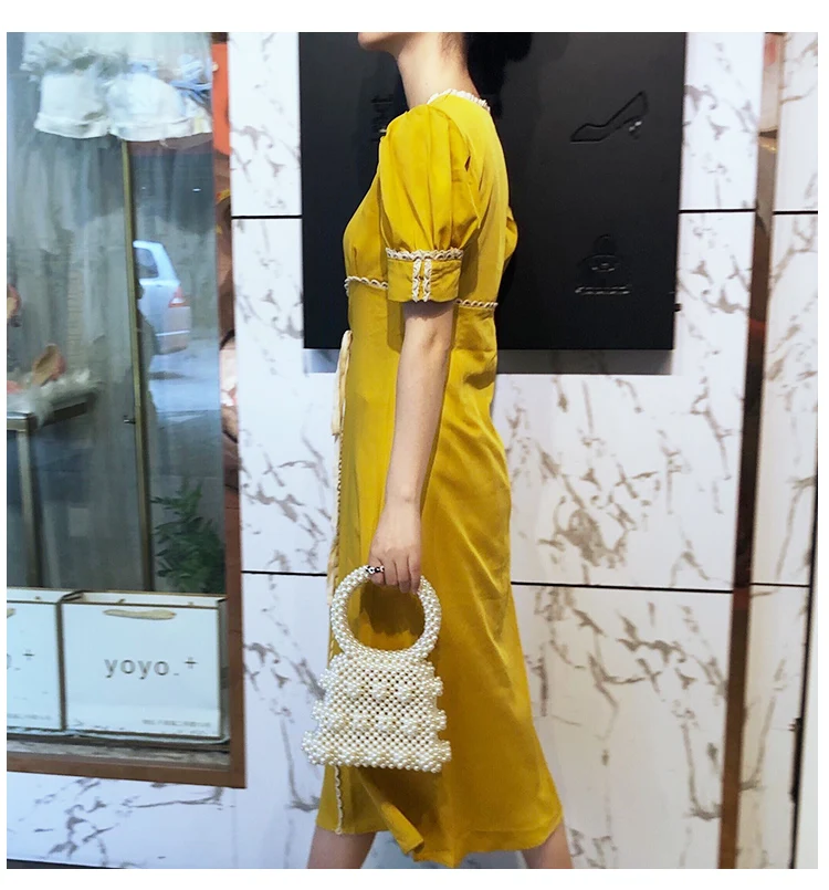 Vintage Pearls Geometric Handbag Kaiale Shop Free Shipping
