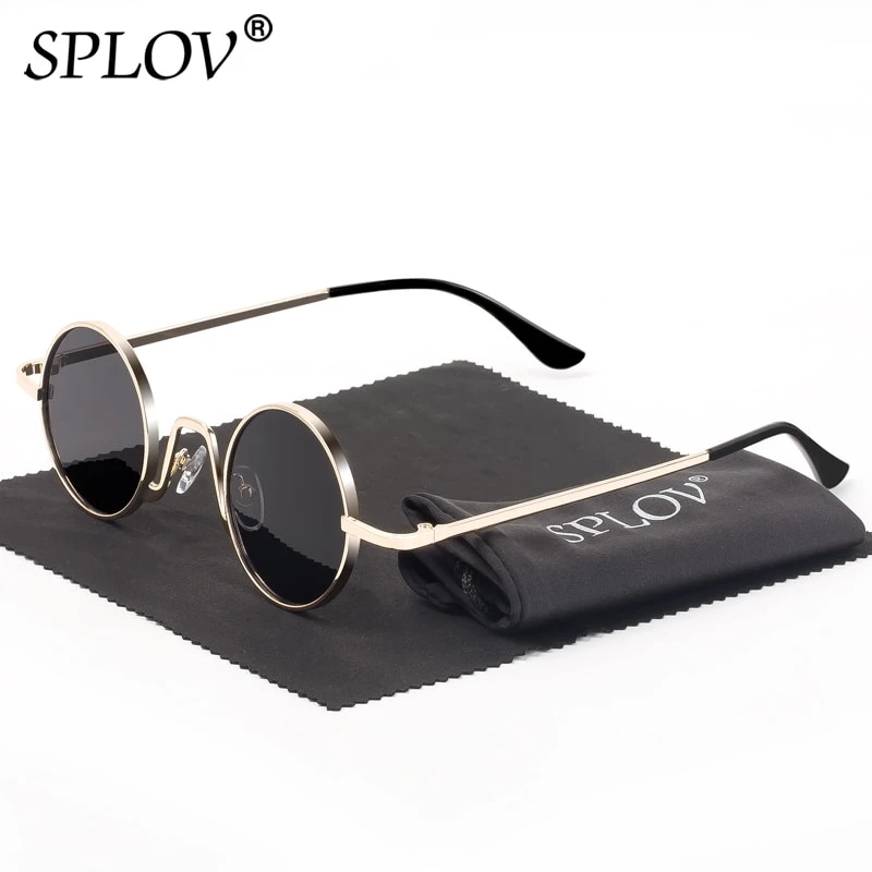 Splov Vintage Rap Sunglasses Men Women Steam Punk Style Hip-hop Small ...