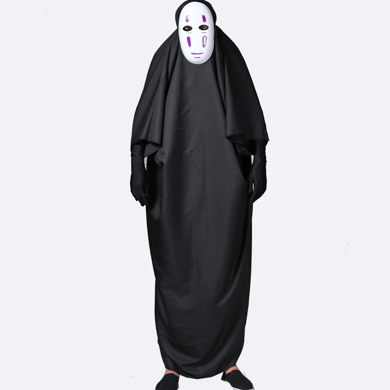 Anime Spirited Away New No Face Man Cosplay costume Mask gloves suits ...