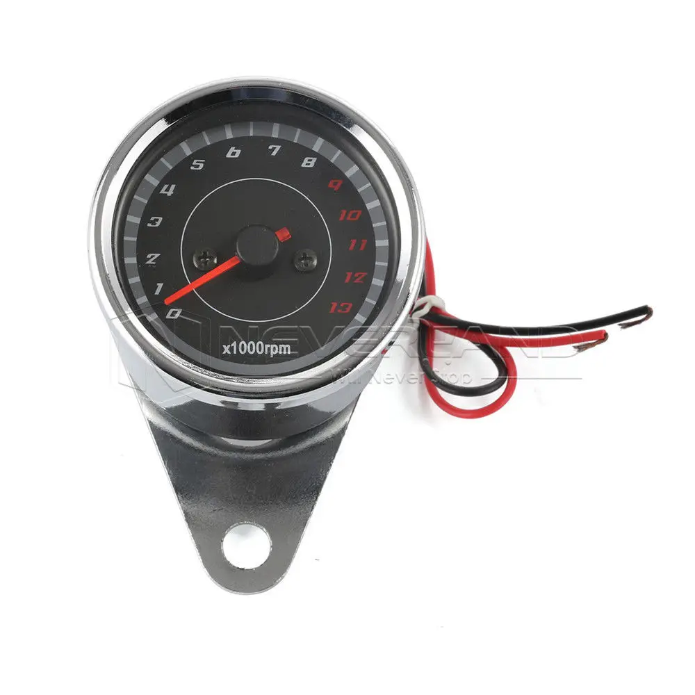 Neverland Universal Motorcycle Led Speedometer Tachometer Gauge Motor