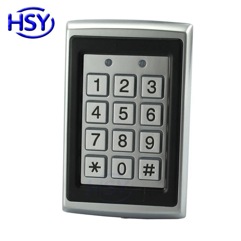 HSY 7612 Metal Case Standalone Keypad Reader RFID 125Khz Proximity EM ...
