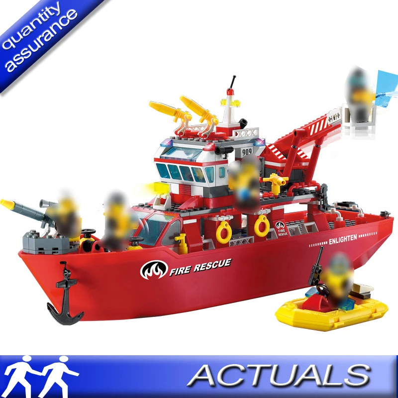 Compatible With Lego Enlighten 909 361pcs Fire Rescue Multi Function ...