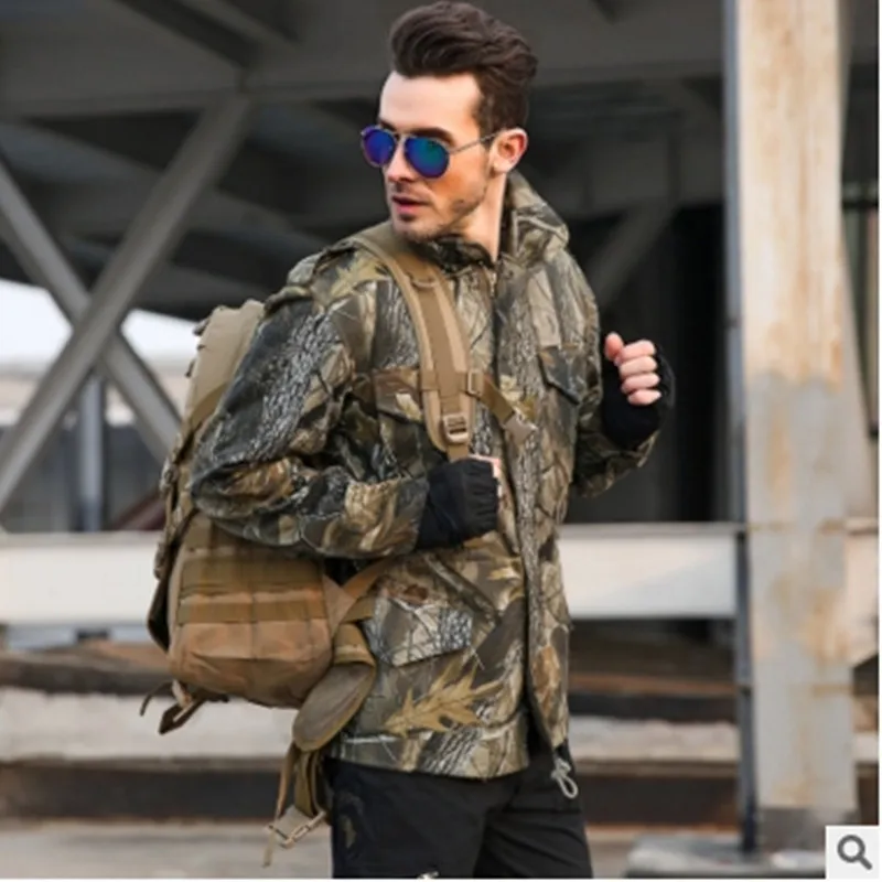 Windbreaker Hiking Camouflage | Jackets Tactical Winter Men - Winter ...