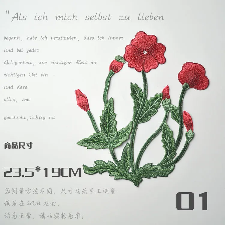 DIY New High quality 3D Dandelion Embroidery patch garment accessories ...