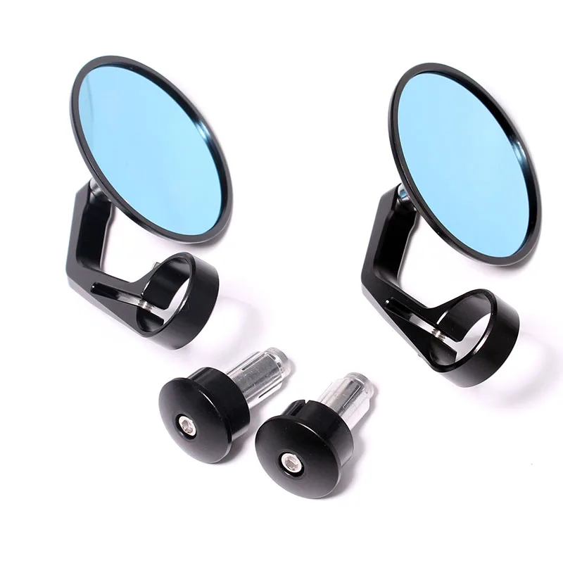 Cafe Racer Bar End Mirror 13mm 18mm Motorcycle Mirror For Universal Cnc