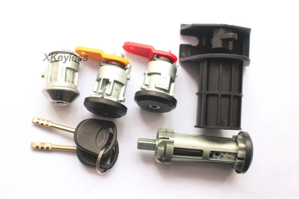 for Ford Fiesta (2003 2007 year) lock cylinder (whole set include door ...