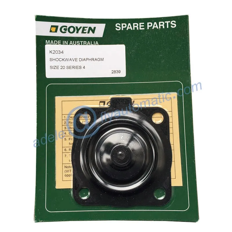 Goyen Type K2034 Shockwave Diaphragm Repair Kit For Rcac20t4012 ...