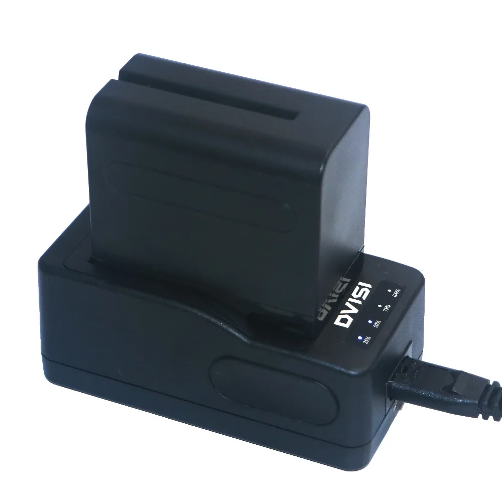 7.2V 7200mAh NP F970 NP F960 Recarregável Da Bateria Da Câmera + Carregador rápido para SONY MVC ...