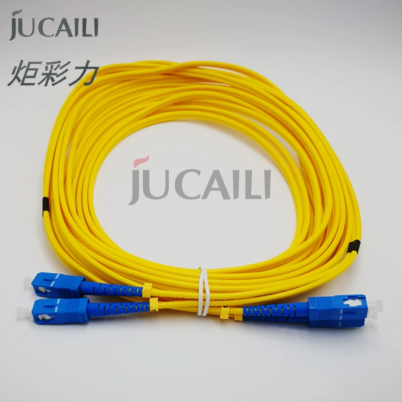 Jucaili 1 Pc Printer Sc/sc Fiber Cable Upc Simplex 3.0mm Pvc Double ...