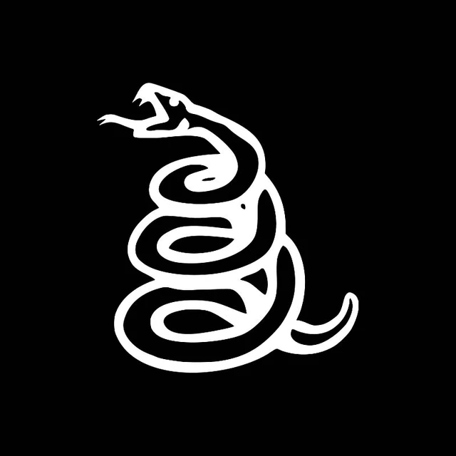 Metallica Black Album Snake Tattoo