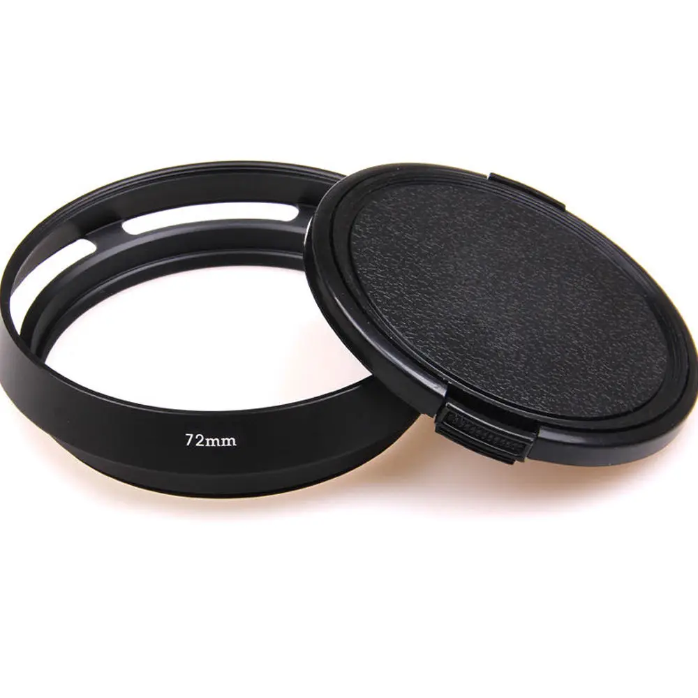 72mm-Screw-in-metal-tilted-vented-Lens-Hood-Lens-cap-For-Fujifilm ...