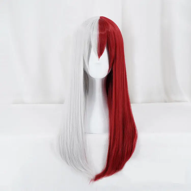 My Hero Academia Todoroki Shoto Women Long Wig Cosplay Costume Boku No ...