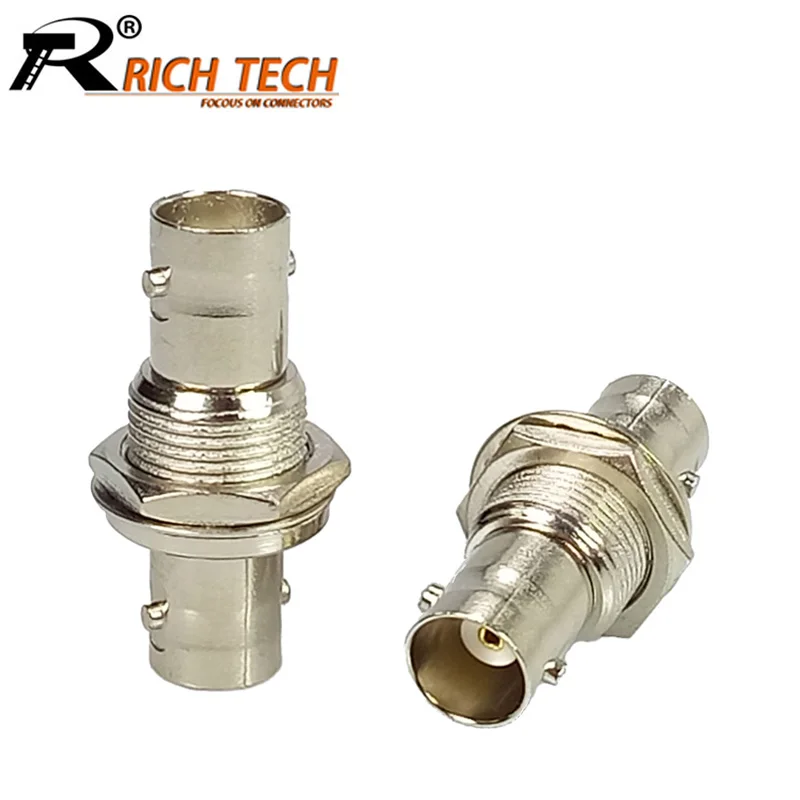 10pcs Lot Dual Bnc Jack Socket Screw Panel Mount Bnc Female To Bnc