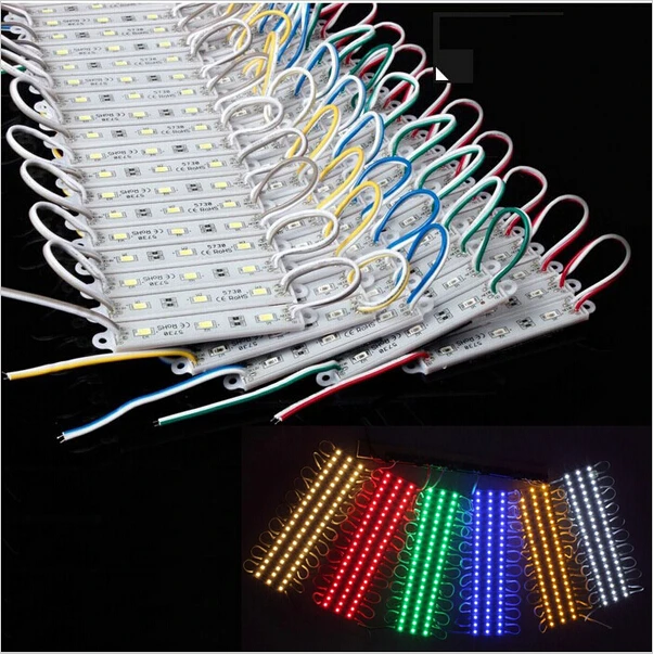 5630 3 LED Modules Warm White Waterproof IP68 DC12V Character Module ...