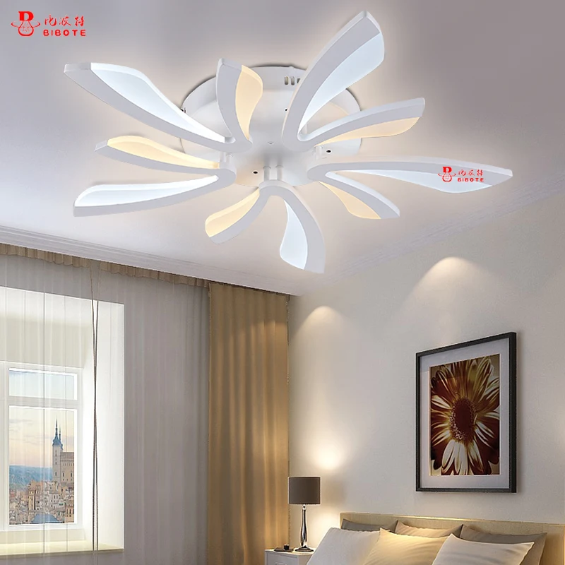 modern led ceiling light with remote control plafondlamp living room ...