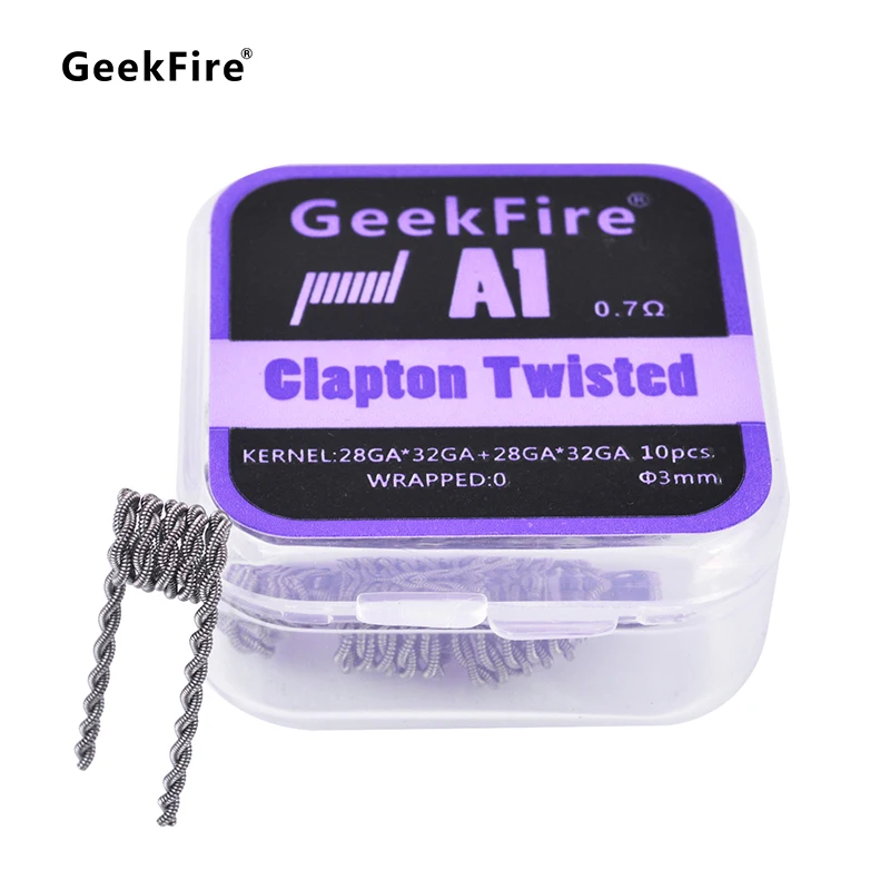 20 Pieces GeekFire Prebuilt Coil A1 Juggernaut/Clapton Twisted/Hero ...