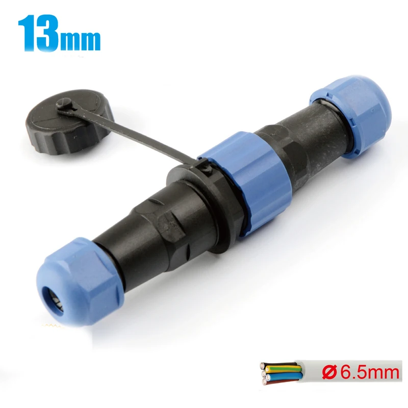 M13 Waterproof aviation plug and socket docking connector male and ...