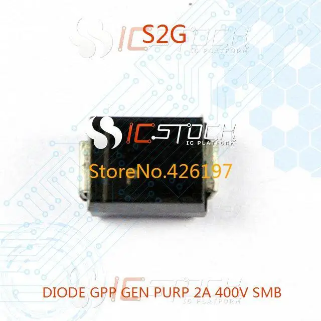 Free Shipping S2G DIODE GPP GEN PURP 2A 400V SMB S2 2G 30PCS|s2 fashion ...