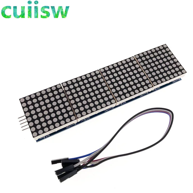 1pcs Max7219 Dot Matrix Module For Arduino Microcontroller 4 In One ...