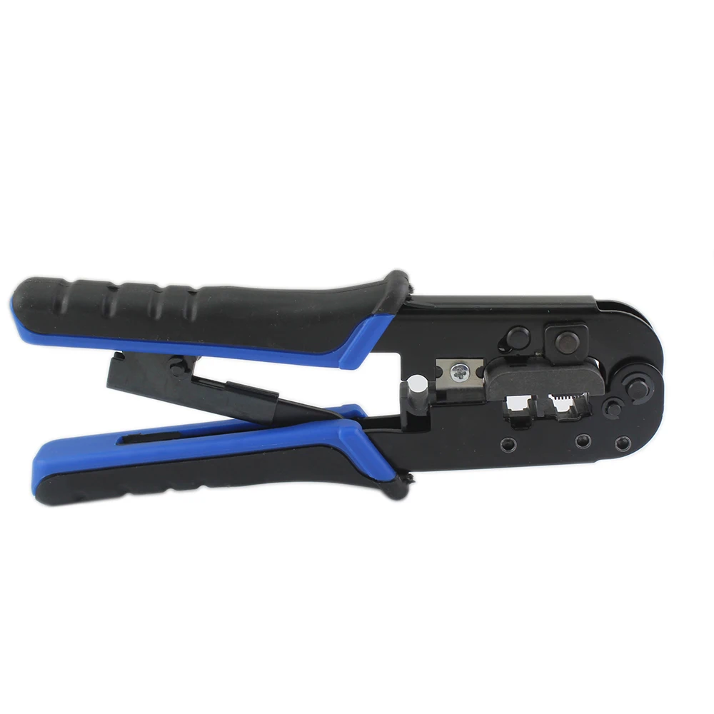 Modular Telecom Crimping Tool Network Cable Ratchet Crimping Pliers for ...
