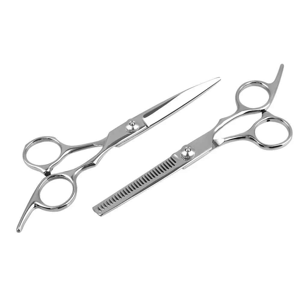 Professional Barber Hair Cutting Thinning Scissors Flat Teeth Blade ...