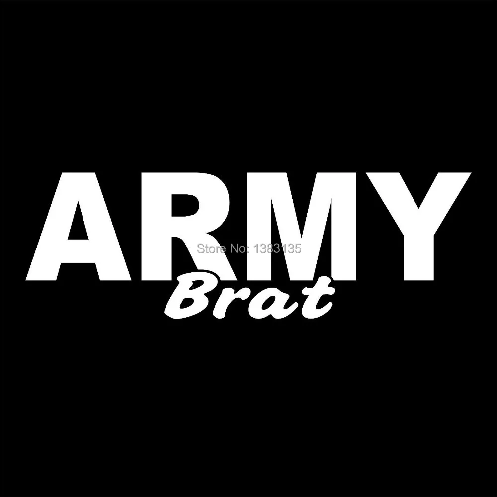 Army Brat car window vinyl lettering decal sticker funny JDM Laptop ...