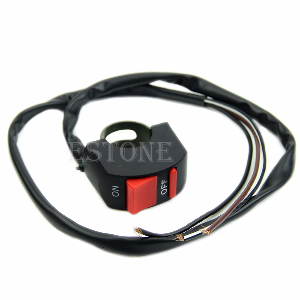 Universal Motorcycle ATV Handlebar Kill Switch ON/OFF Button Bullet ...