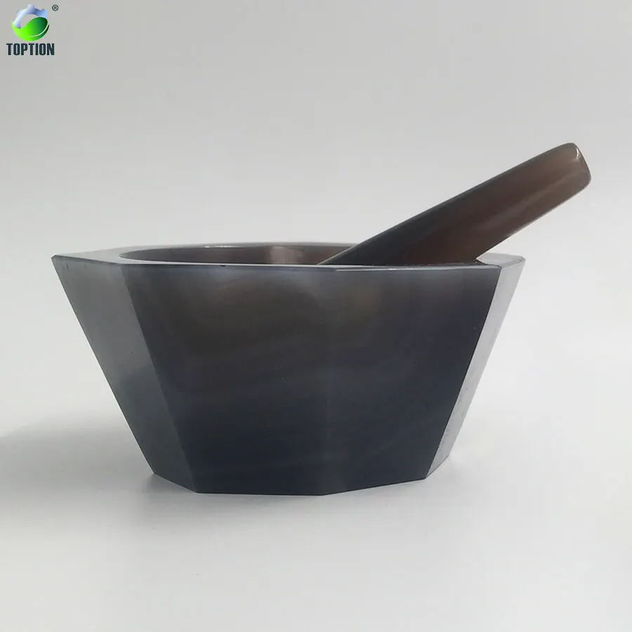 50mm Lab Agate Mortar With Pestle Set Chemistry Medical Equipment ...