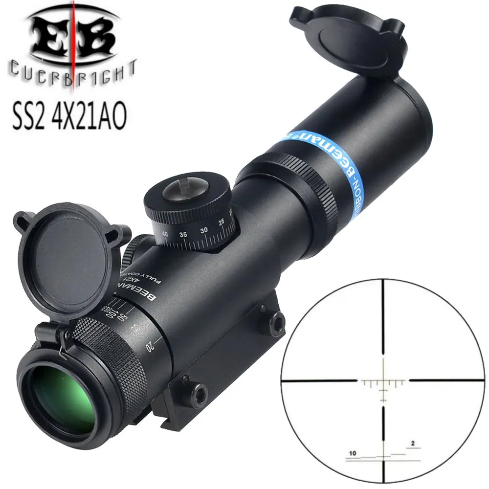 EB SS2 4x21 AO Compact Hunting Air Rifle Scope Tactical Optical Sight ...