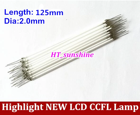 LCD screen tube 125MMX2.0MM LCD display tube 12.5CM long CCFL LCD tube