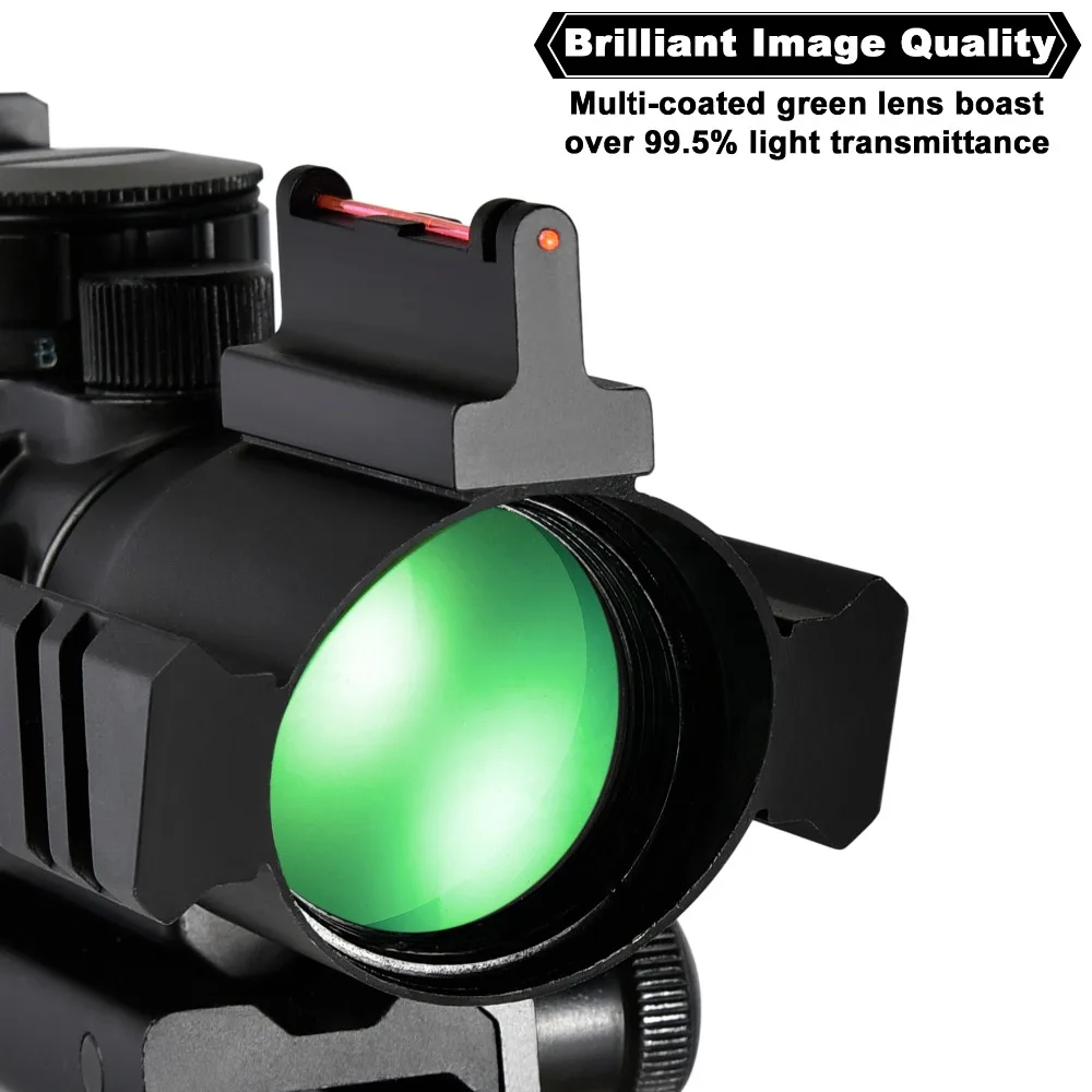 Scopes, Optics & Lasers CVLIFE 4x32 Rifle Scope Red & Green &Blue ...