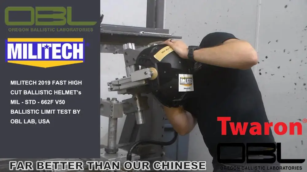 Testing-Video-Militech-FAST-Helmet-Official-Lab-V50-Ballistic-Limit ...