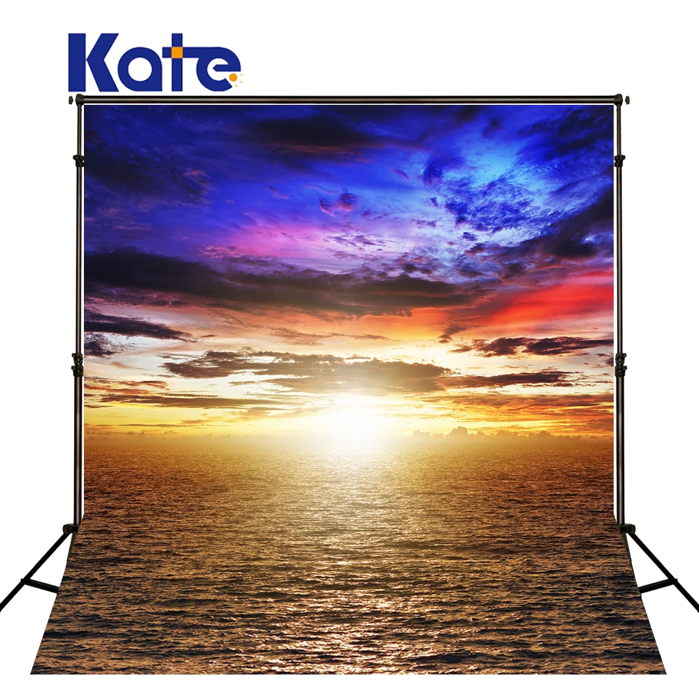 Kate Sunset Sea Backdrops Romantic Wedding Photography Backdrops Scenic ...