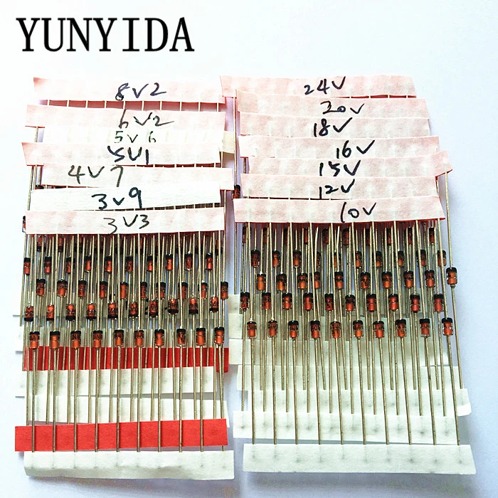 14values*10pcs=140pcs 1w Zener Diode Kit Do-41 3.3v-30v Component Diy Kit Free Shipping - Diodes ...
