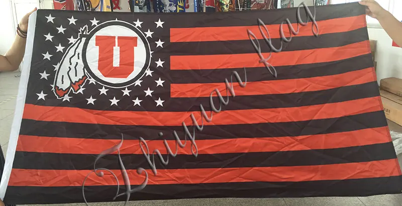 Utah Utes Flag 3x5 Ft Custom Banner Sport Flag Usa With Stars And ...