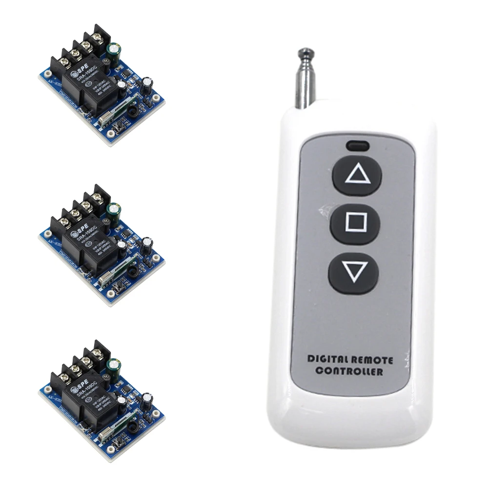 DC12V 48V Wireless Remote Control Switches Wide Voltage 30A Relay DC ...
