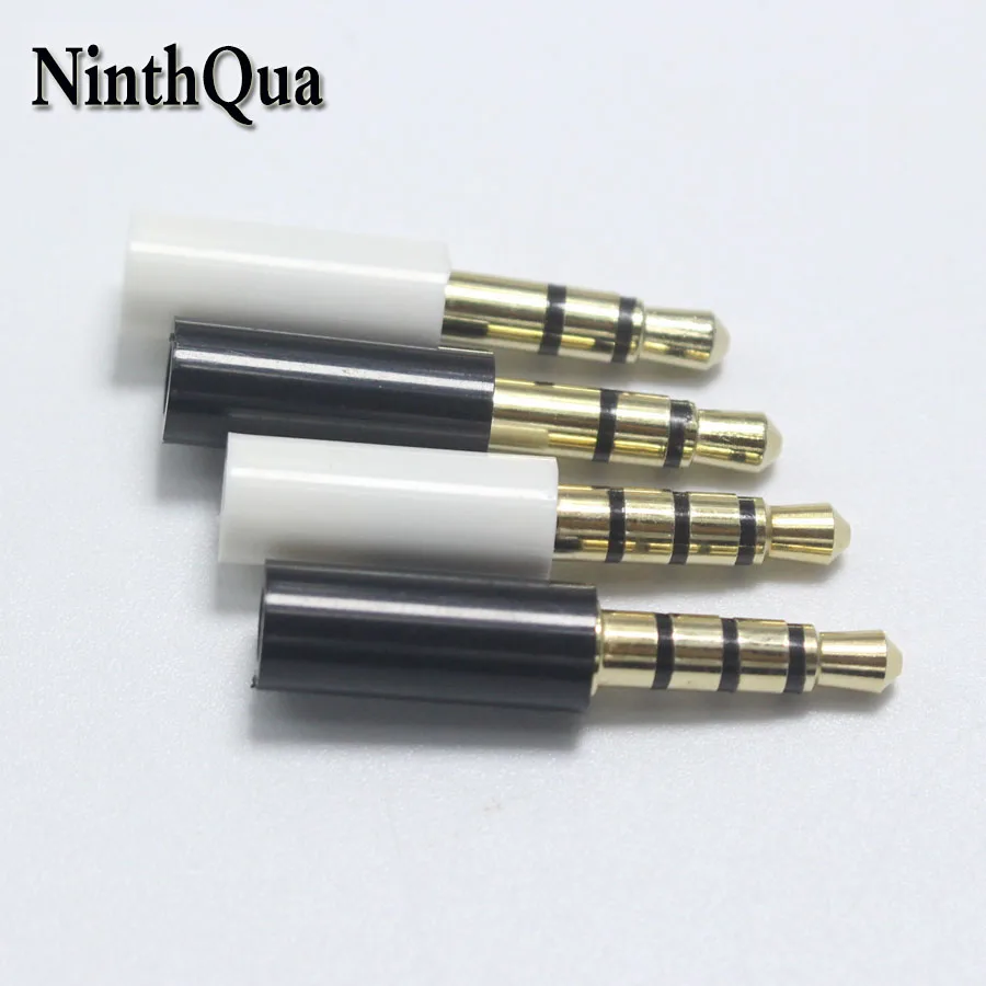 2pcs-3-5mm-Stereo-Headset-Plug-3pole-4pole-3-5-mm-Gold-plated-Audio ...