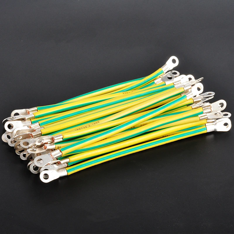 Terminales-de-Cable-de-toma-de-tierra-Solar-fotovoltaico-amarillo-verde ...
