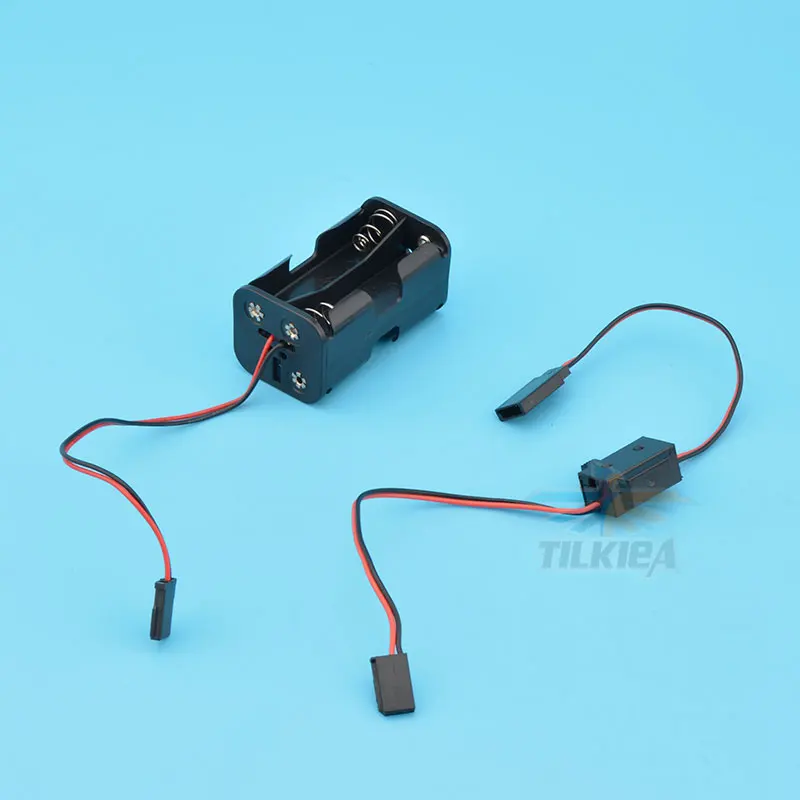 1PCS Rc Boat on/off power switch Receiver 4xAA Battery Holder For Rc ...