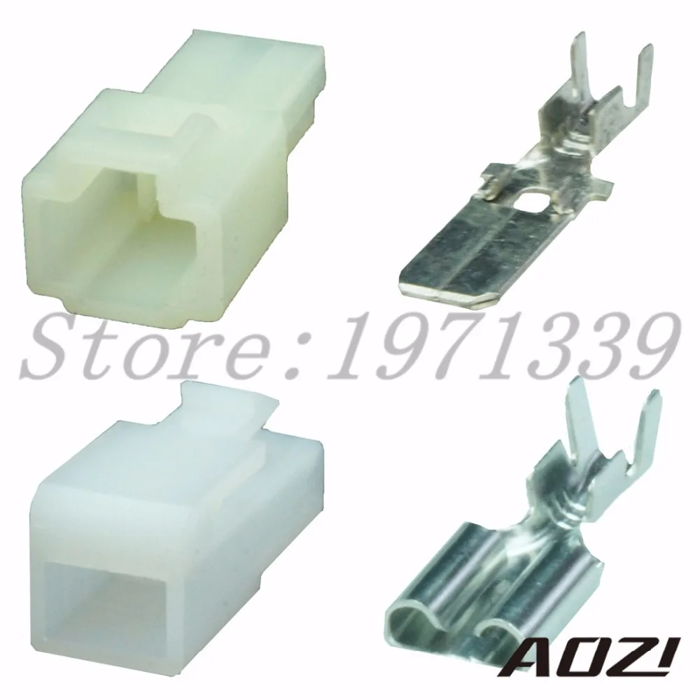 10 Sets Kit 1 Pin Socket Connector 6070 1471 6.3mm Series Housing ...