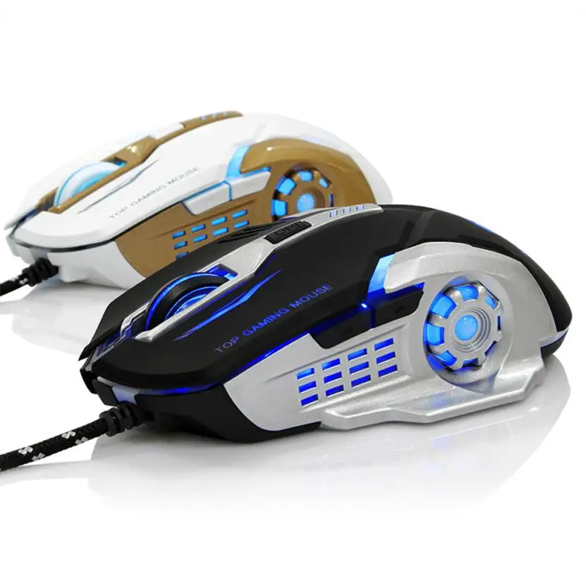 ECO HIPERDEAL Fashion Cool Mouse 3200 DPI 6D Buttons LED Mechanical ...