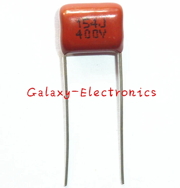 50pcs CBB capacitor 154 400V 154J 0.15uF 150nF P10 CBB21 Metallized ...