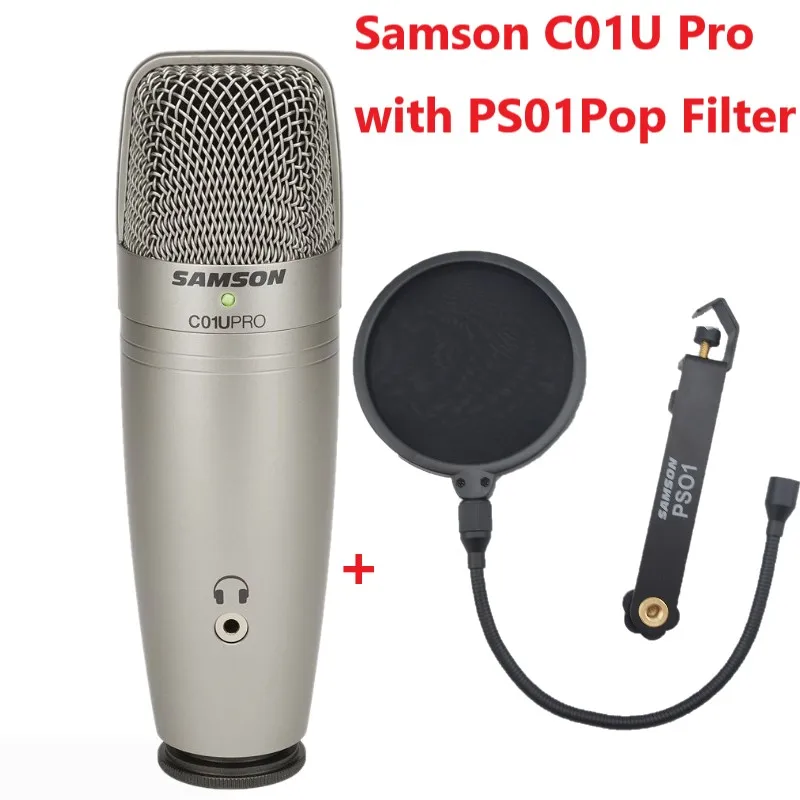 Samson C01U Pro USB конденсаторный микрофон с металлической Mic Поп ...