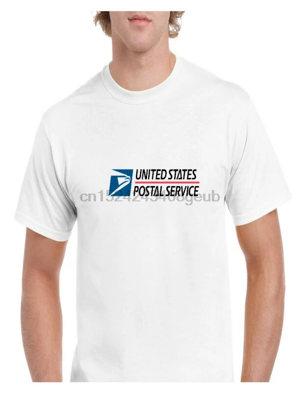 United Postal Service Red White Blue Logo USPS T shirt White Tee Shirt ...